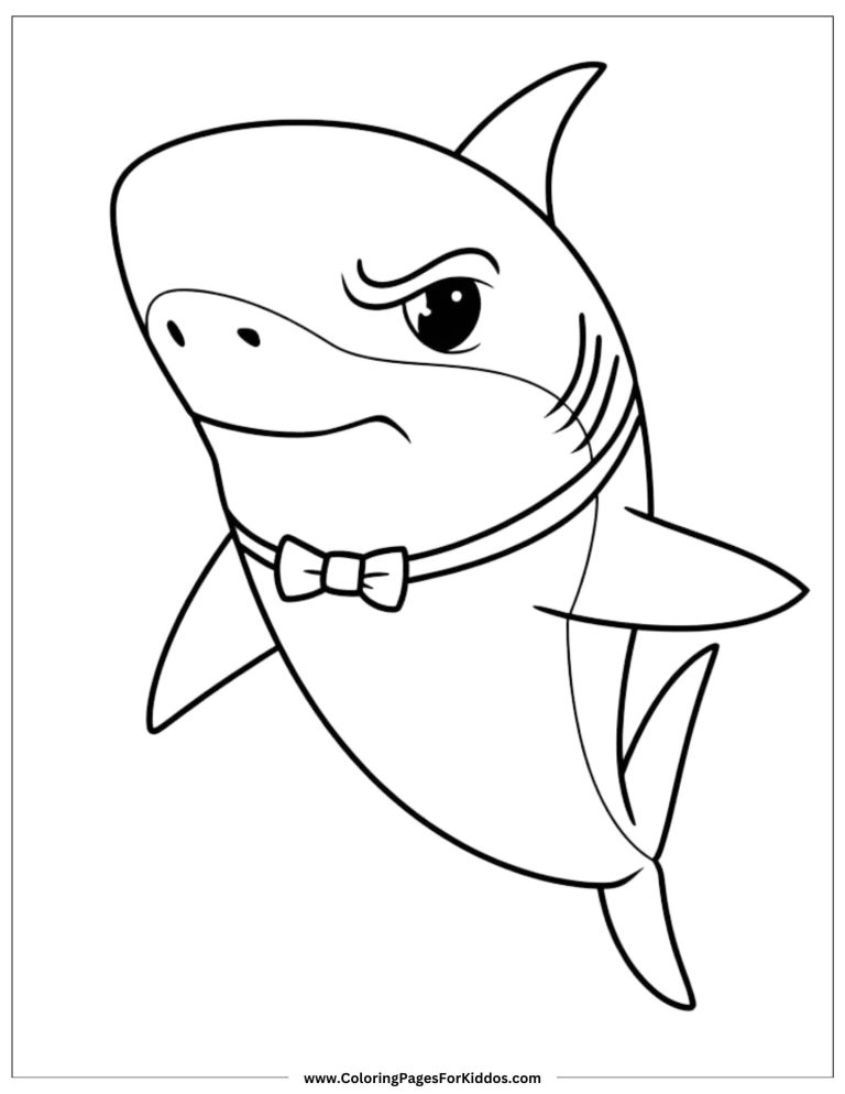 Shark Coloring Pages: 48 Free Printable PDFs