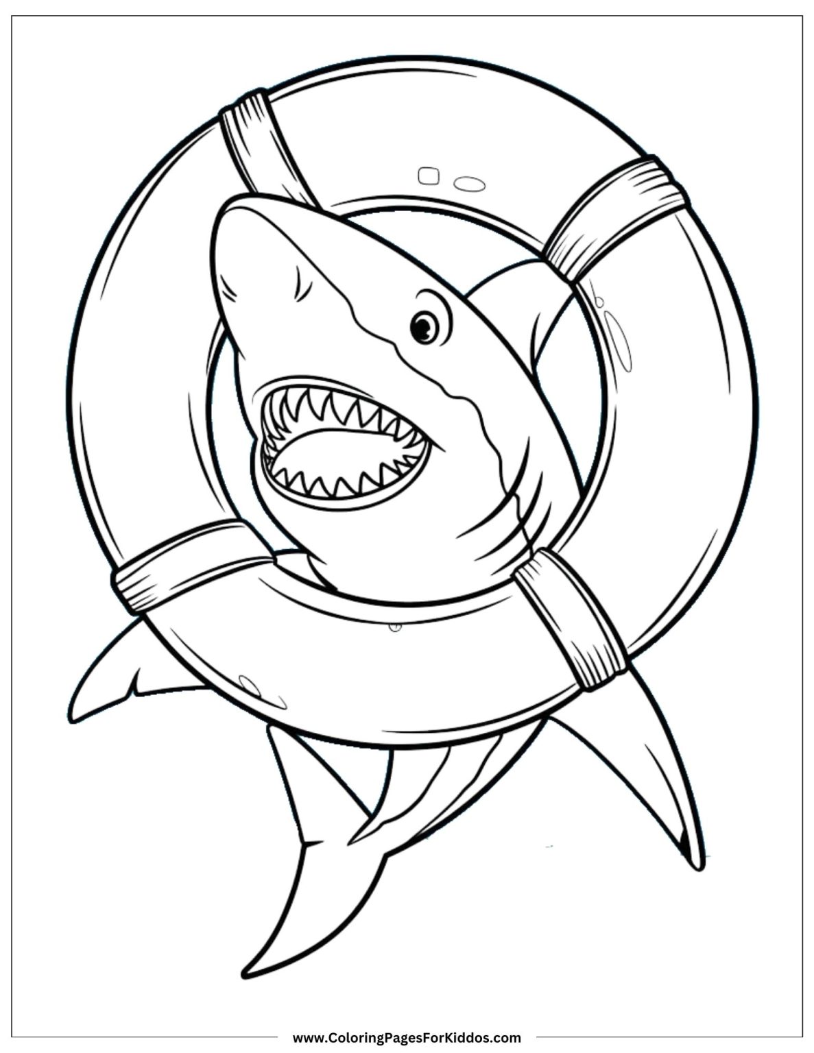 Shark Coloring Pages: 48 Free Printable PDFs