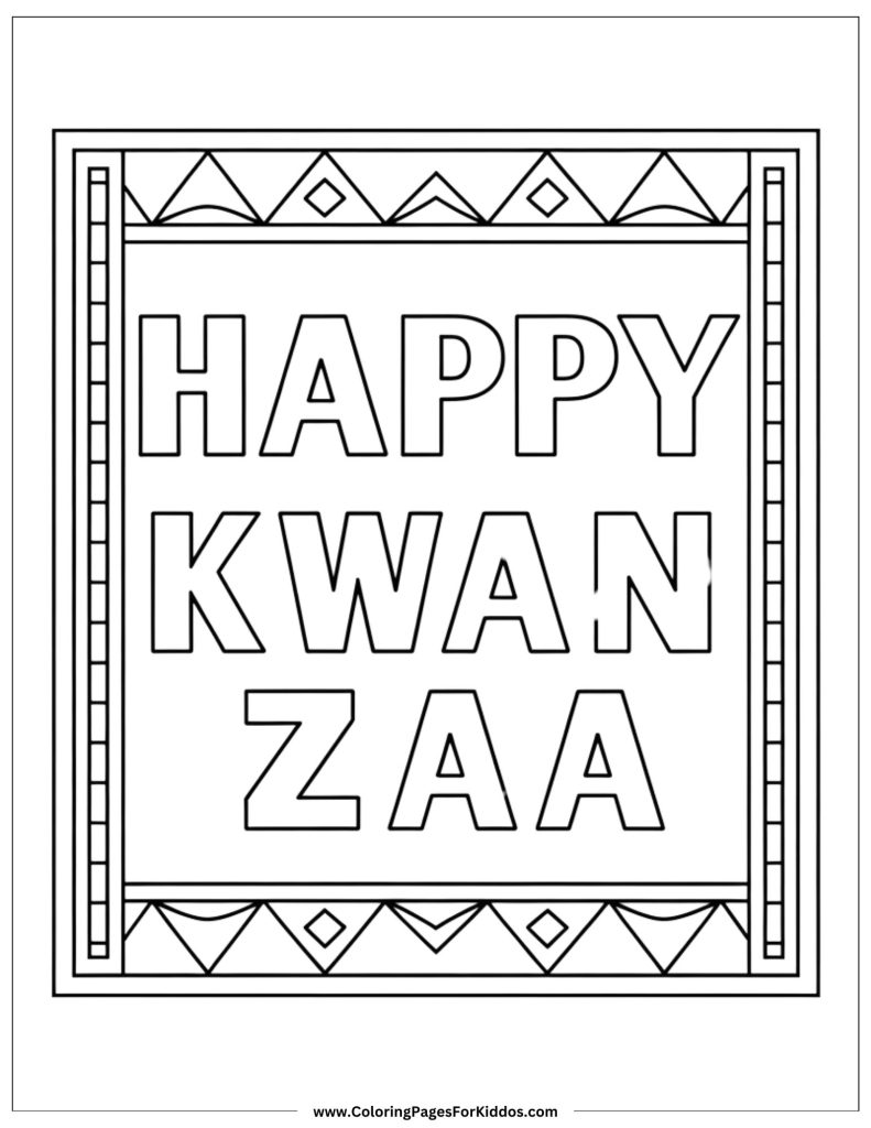 Kwanzaa Coloring Pages: 48 Free Printable PDFs