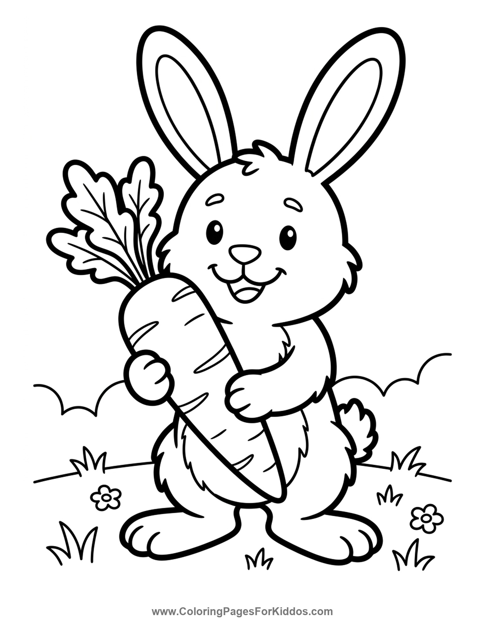 10 Free Bunny Coloring Pages For Kids (Printable)